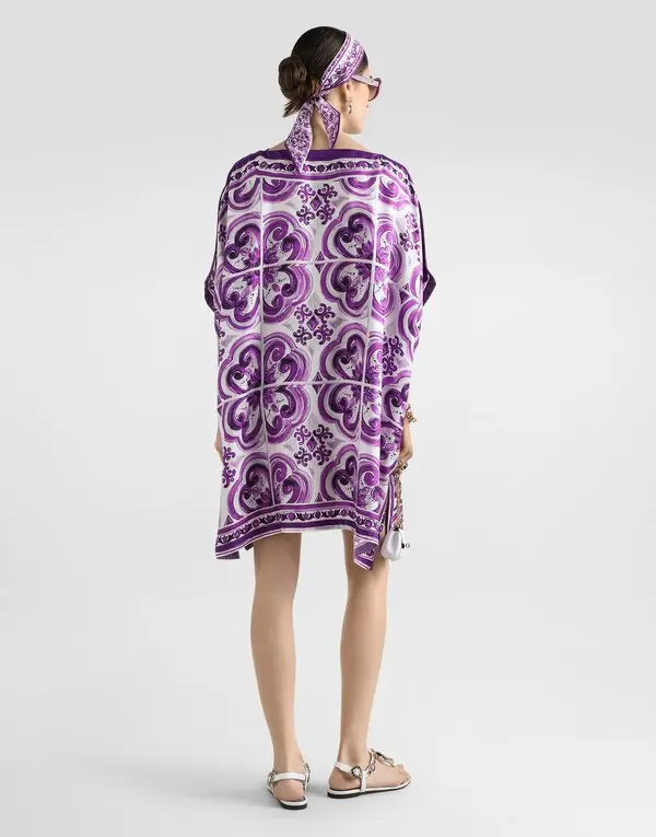Dolce & Gabbana Majolica-print Twill Caftan Dresses