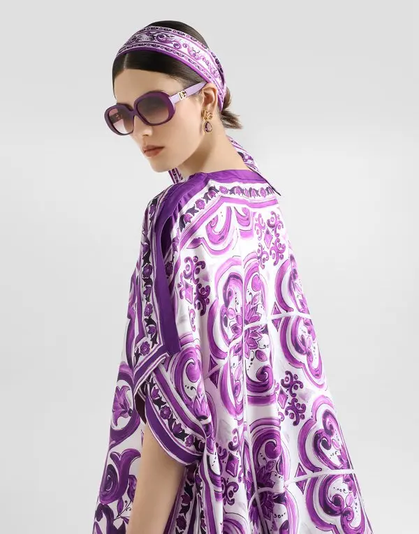 Dolce & Gabbana Majolica-print Twill Caftan Dresses