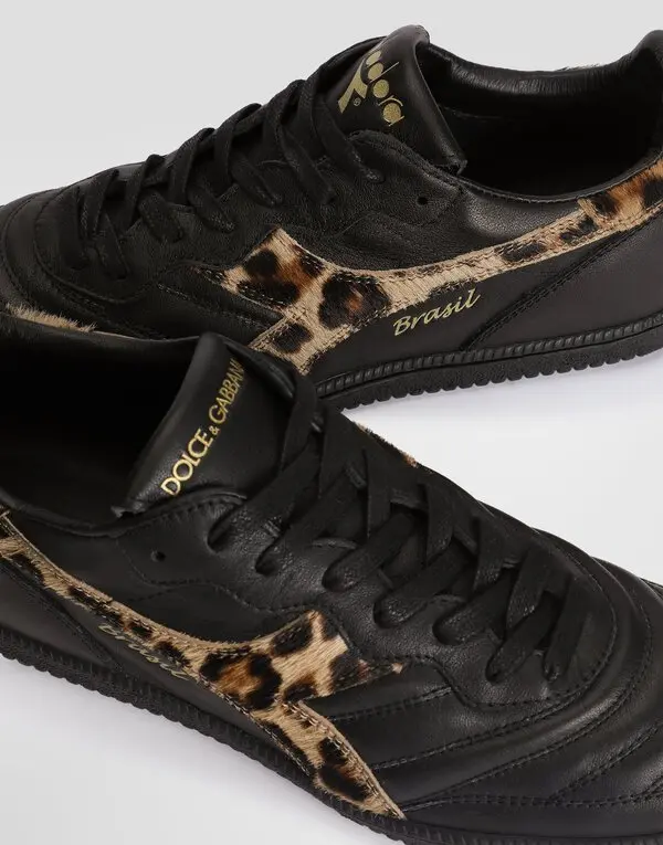 Dolce & Gabbana X Diadora Calfskin Leather Sneakers