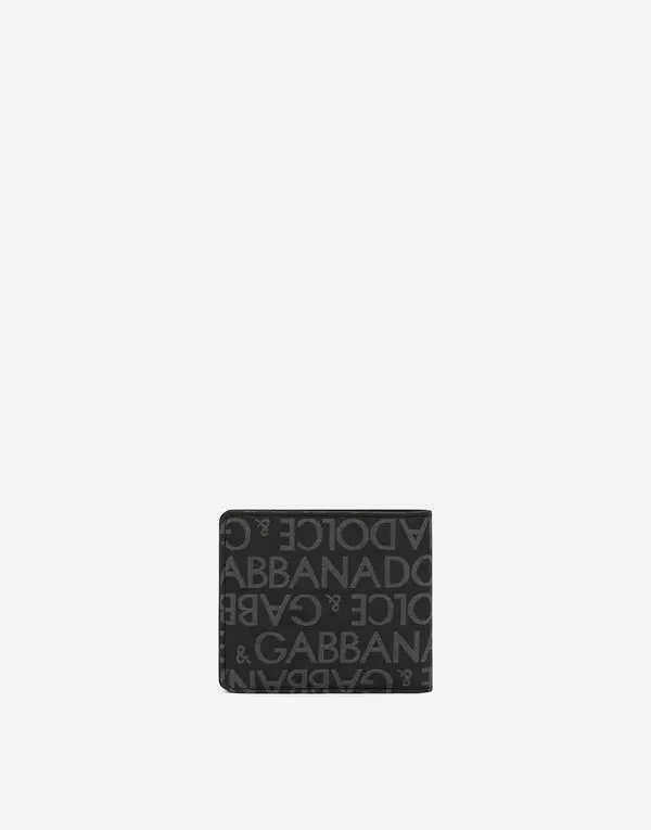 Dolce & Gabbana Coated Jacquard Bifold Wallet Wallets And Small Leather Goods Multi-colored Fabric