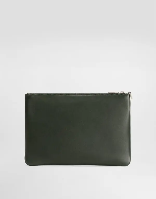 Dolce & Gabbana Plongé Woven Calfskin Necessaire Briefcase And Clutches