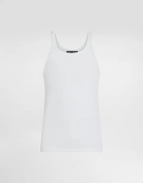 Dolce & Gabbana Fine-rib Singlet - White