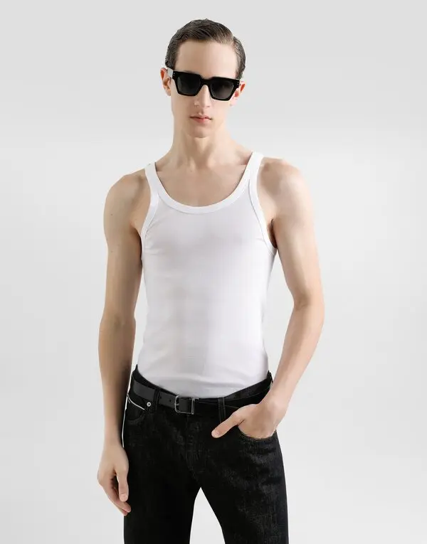 Dolce & Gabbana Fine-rib Singlet - White