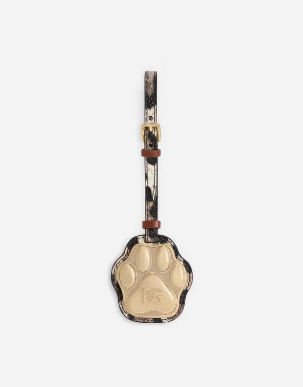 Dolce & Gabbana Calfskin Charm Dog Accessories Animal - Print
