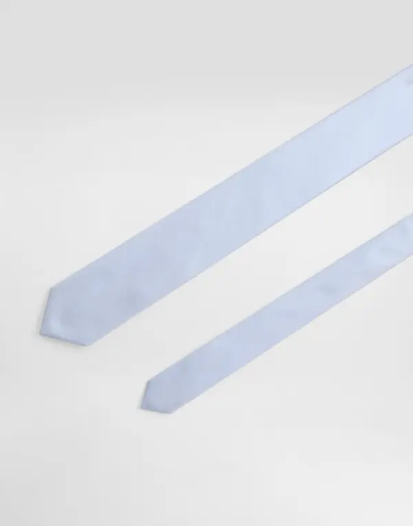 Dolce & Gabbana Silk Twill Neck Tie - Azure