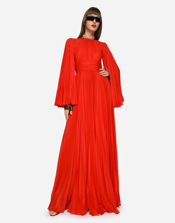 Dolce & Gabbana Long Chiffon Dress Dresses