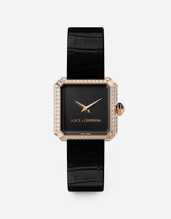 Dolce & Gabbana Sofia 18-carat Yellow Gold And Diamond Watch Watches - Black