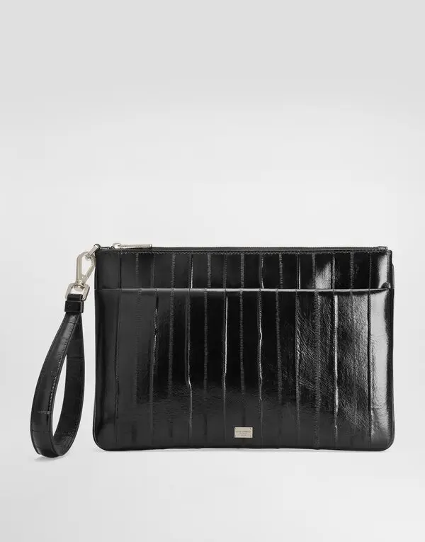 Dolce & Gabbana Eel Skin Necessaire Briefcase And Clutches