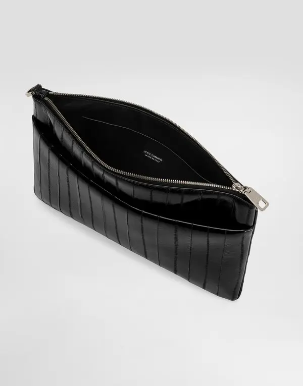 Dolce & Gabbana Eel Skin Necessaire Briefcase And Clutches