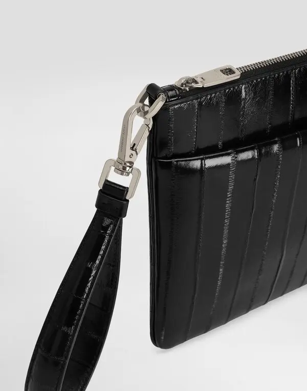 Dolce & Gabbana Eel Skin Necessaire Briefcase And Clutches
