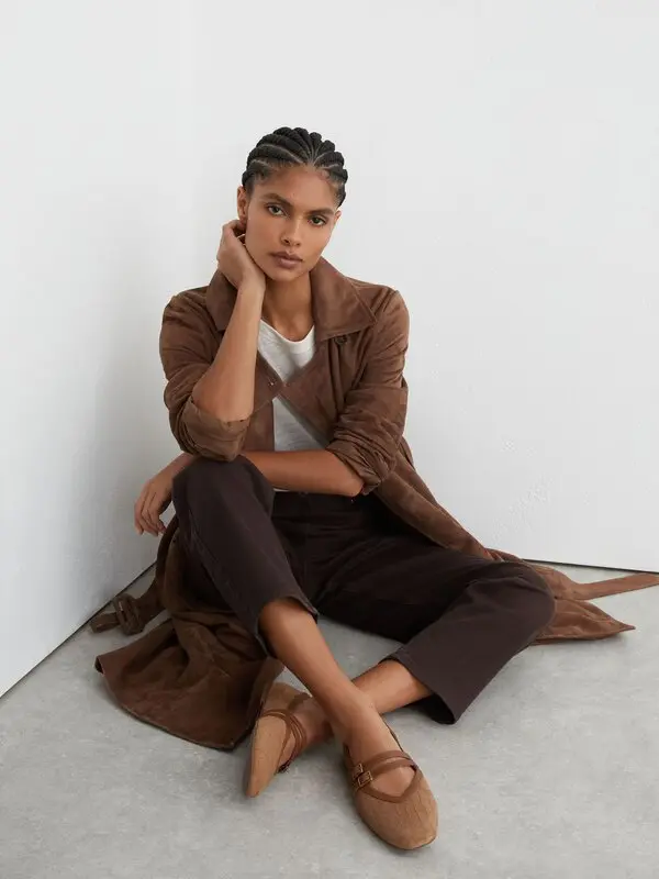 REISS Mid-rise Straight-leg Jeans - Chocolate
