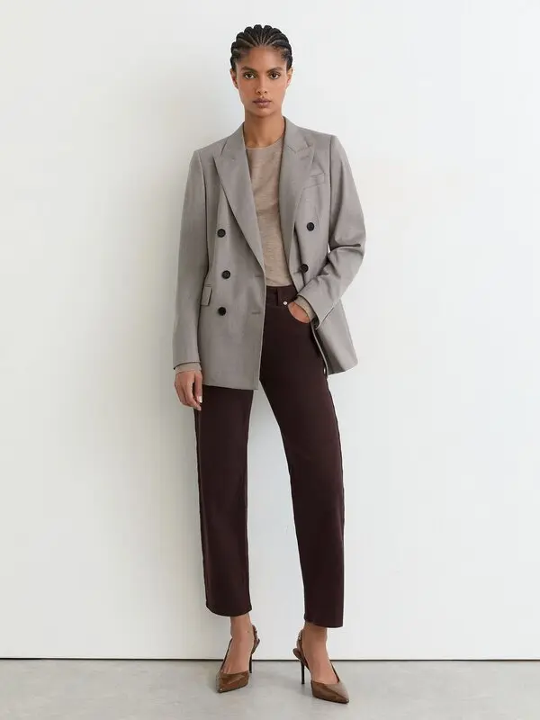 REISS Mid-rise Straight-leg Jeans - Grape