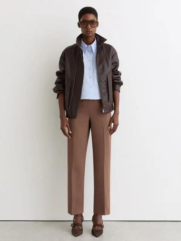 REISS Suede Buckle-strap Court Shoes