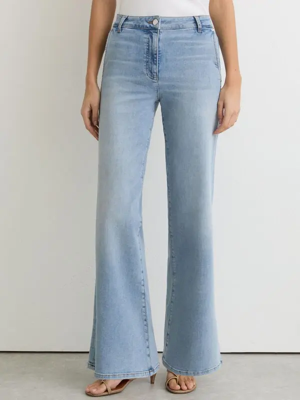 REISS Wide-leg Jeans - Light Blue
