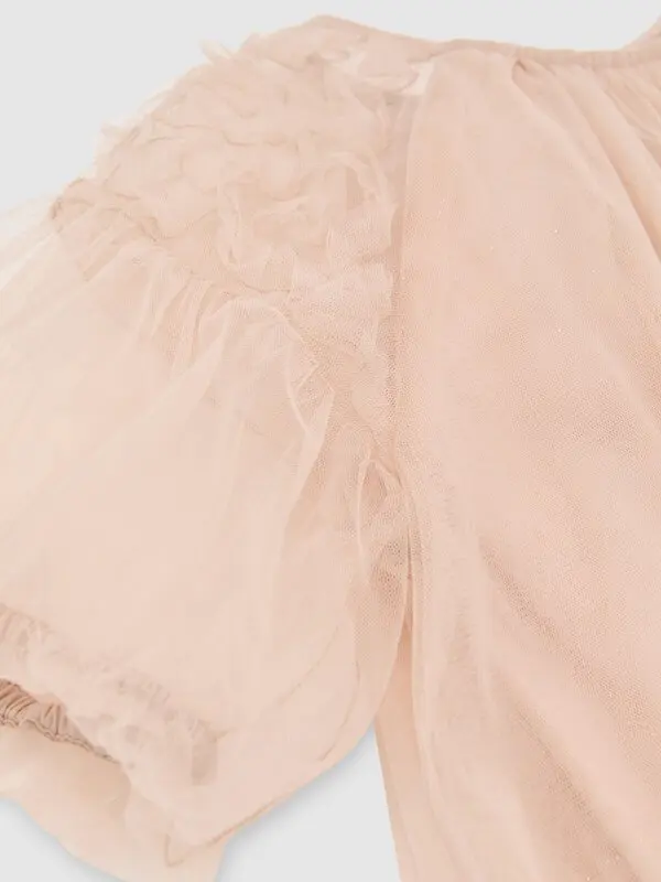 REISS 9-13 Yrs Tulle Ruffle-detail Dress