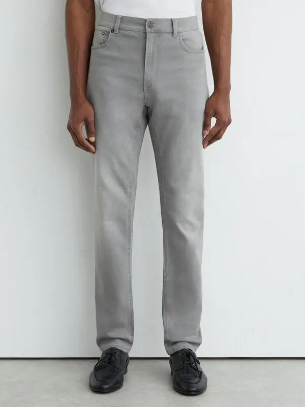 REISS Washed-denim Slim-fit Jeans - Light Washed Grey