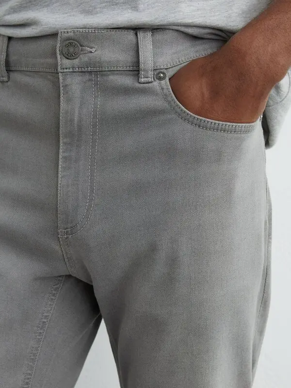 REISS Washed-denim Slim-fit Jeans - Light Washed Grey