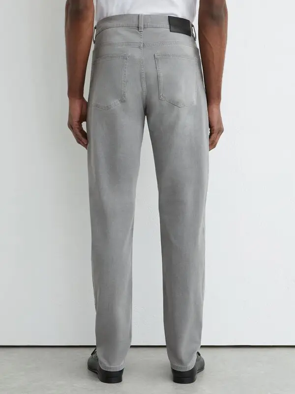 REISS Washed-denim Slim-fit Jeans - Light Washed Grey