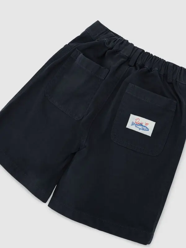 REISS 3-9 Yrs Cotton Twill Bermuda Shorts - Blue