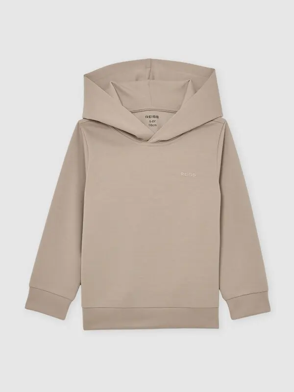 REISS 3-9 Yrs Premium Interlock-jersey Logo Hoodie