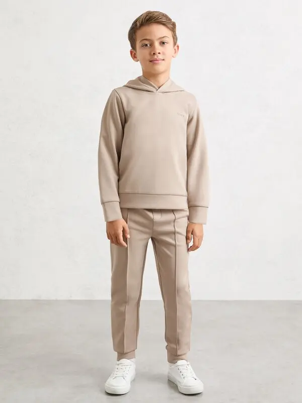 REISS 3-9 Yrs Premium Interlock-jersey Logo Hoodie