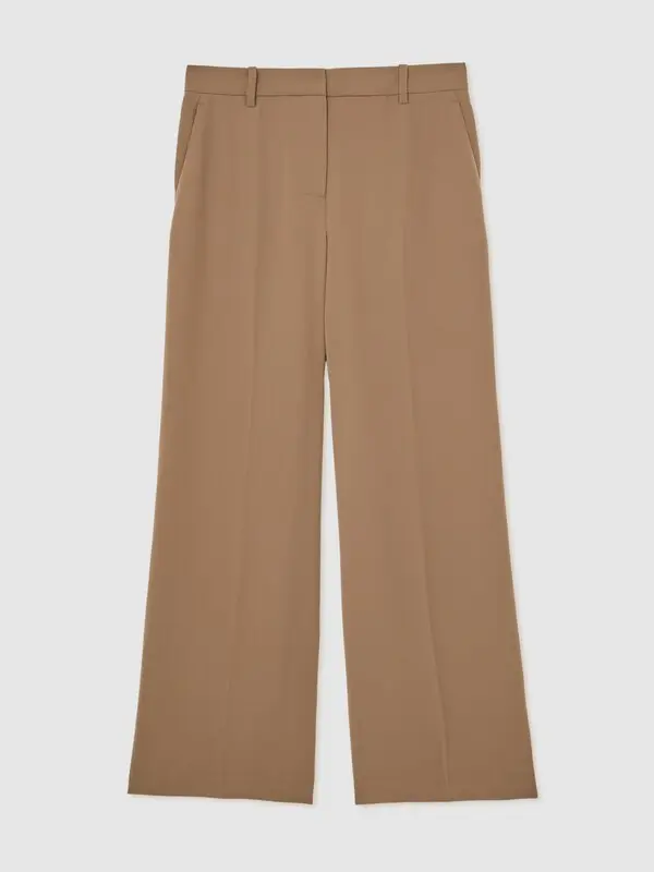REISS Wide-leg Tailored Trousers