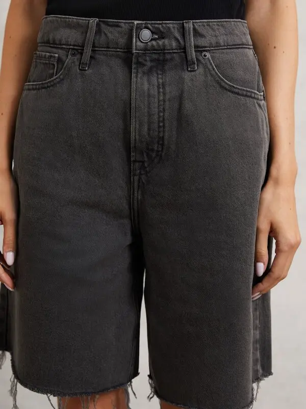 Good American American Denim Barrel Shorts