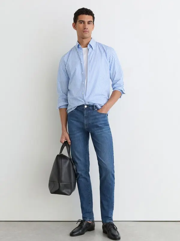 REISS Maddison Tapered Slim-fit Jeans - Blue