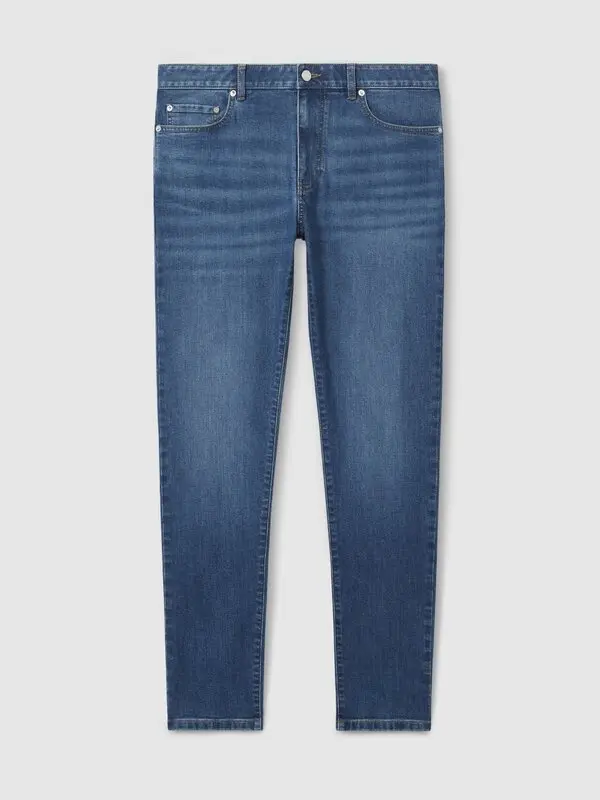 REISS Maddison Tapered Slim-fit Jeans - Blue
