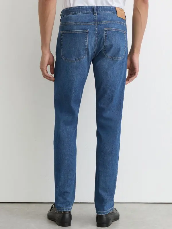 REISS Maddison Tapered Slim-fit Jeans - Blue
