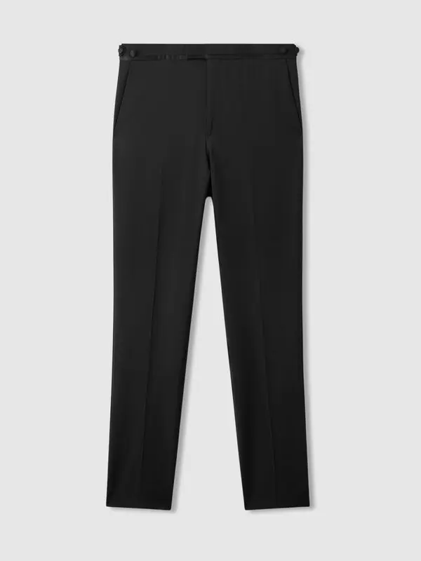 REISS Side Stripe Classic Fit Wool-blend Tuxedo Trousers