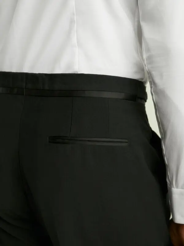 REISS Side Stripe Classic Fit Wool-blend Tuxedo Trousers