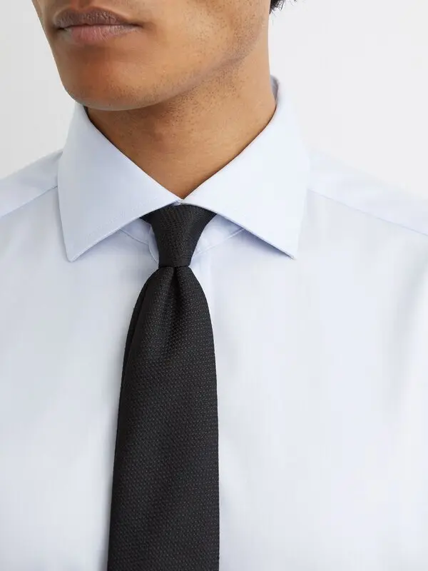 REISS Bishopsgate Fit Cotton-blend Stretch Shirt - Soft Blue