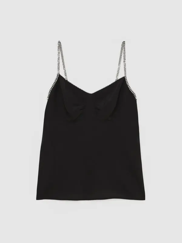 REISS Chain-strap Cami Top