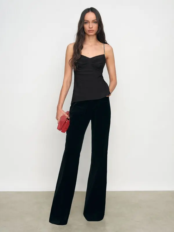 REISS Chain-strap Cami Top