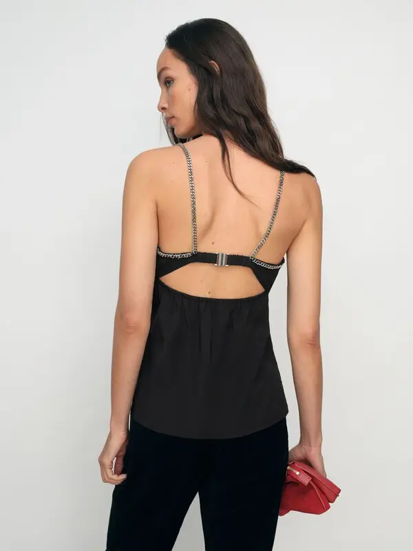 REISS Chain-strap Cami Top