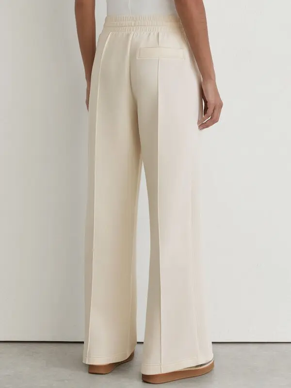REISS Premium Interlock Wide-leg Joggers