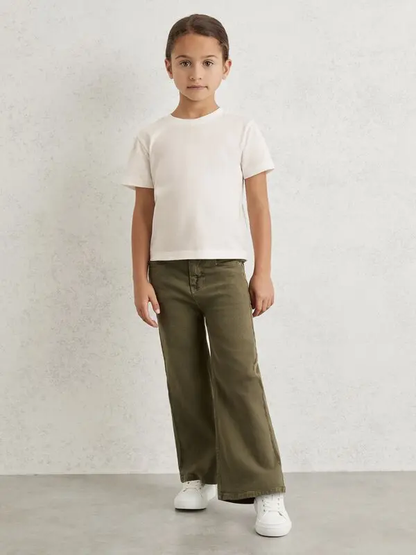 REISS 3-9 Yrs Cotton Crew-neck T-shirt - Ivory