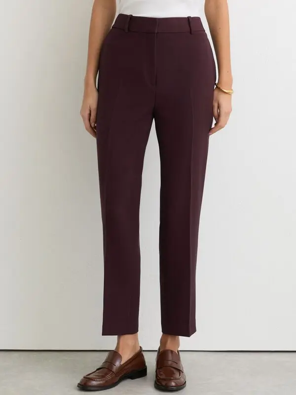 REISS Slim-fit Suit Trousers - Berry