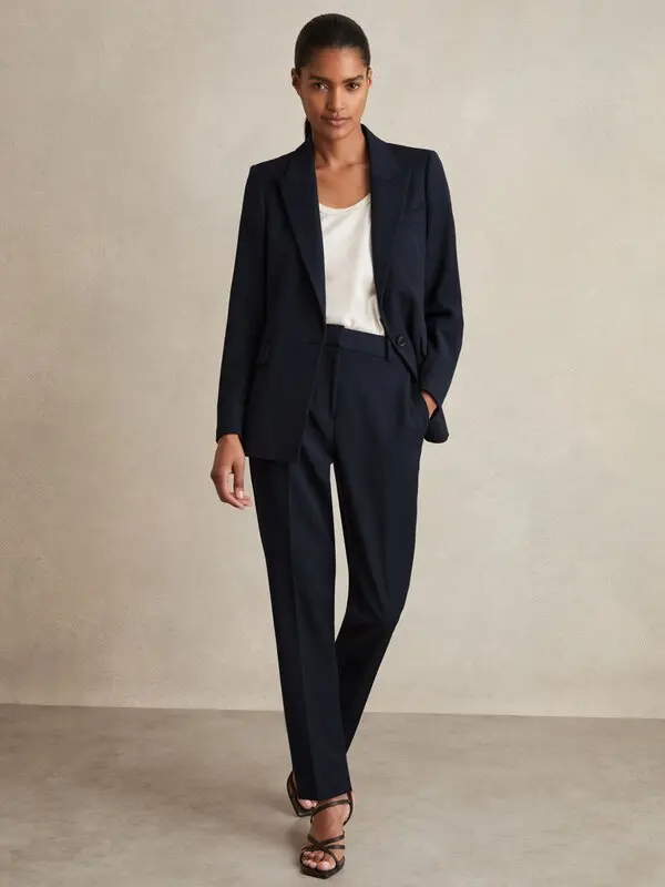 REISS Slim-fit Suit Trousers - Navy