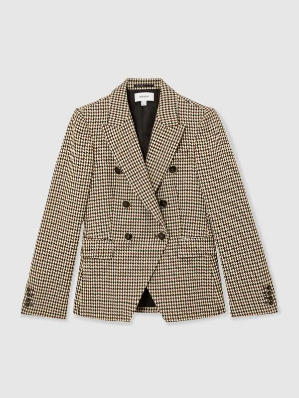 REISS Petite Wool-blend Double-breasted Blazer