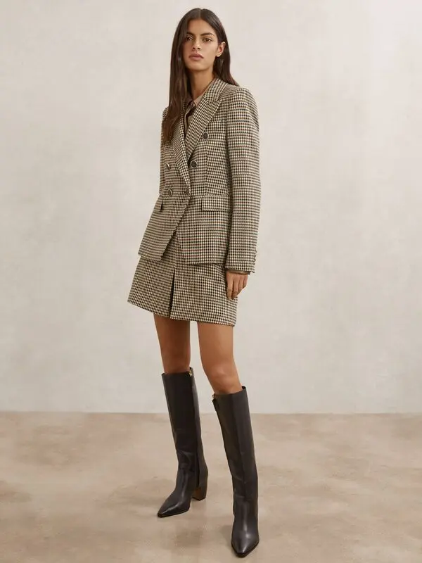 REISS Petite Wool-blend Double-breasted Blazer