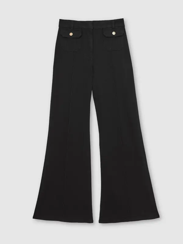 REISS Flared Pocket-detail Jeans