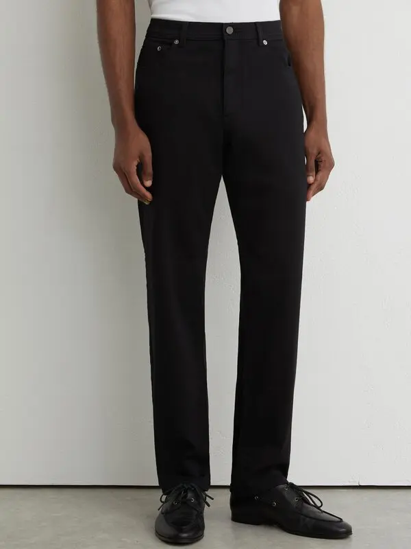 REISS Straight-leg Jeans - Solid Black
