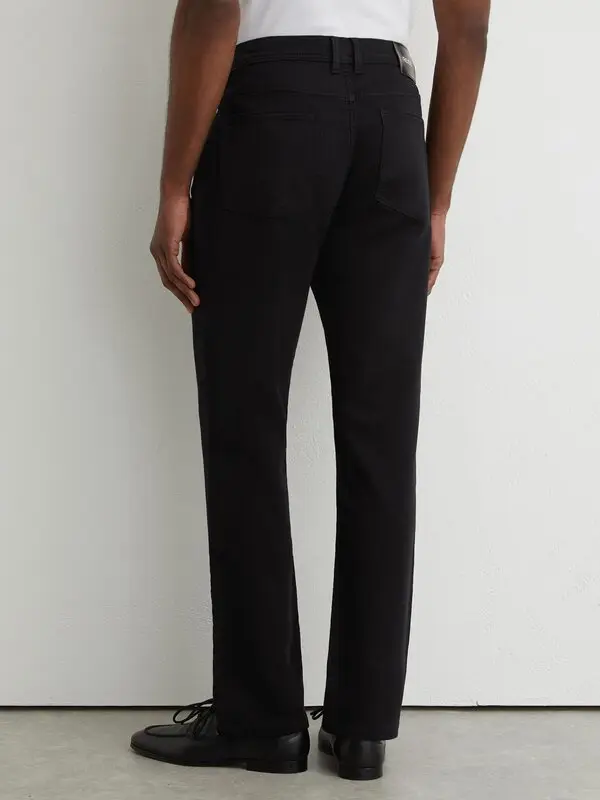REISS Straight-leg Jeans - Solid Black