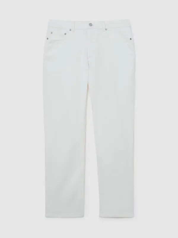 REISS Bishopsgate Straight-leg Jeans - White