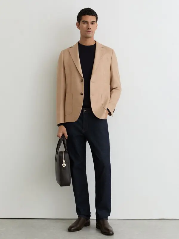 REISS Wool-blend Gilet-insert Single-breasted Blazer