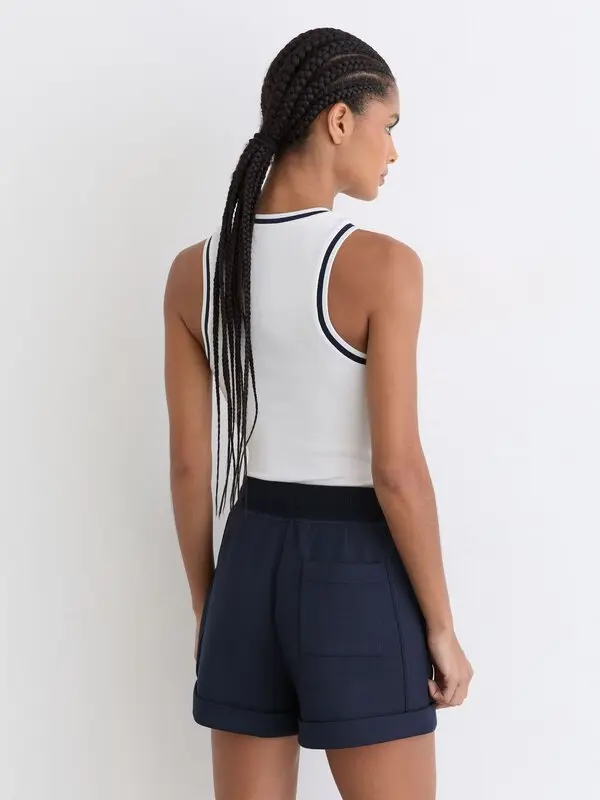 REISS Premium Interlock Drawstring Shorts