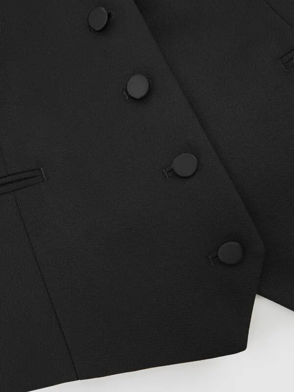 REISS Atelier Wool-blend Tuxedo Waistcoat