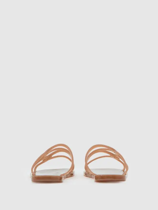 REISS Interlocking Jelly Slide Sandals